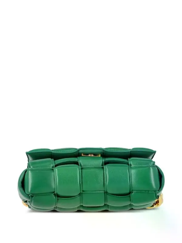 Bottega Veneta Intrecciato Chain Shoulder Bag - Green