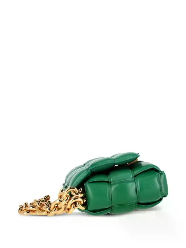 Bottega Veneta Intrecciato Chain Shoulder Bag - Green