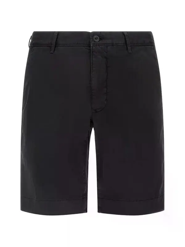 Incotex Cotton Bermuda Shorts - Black