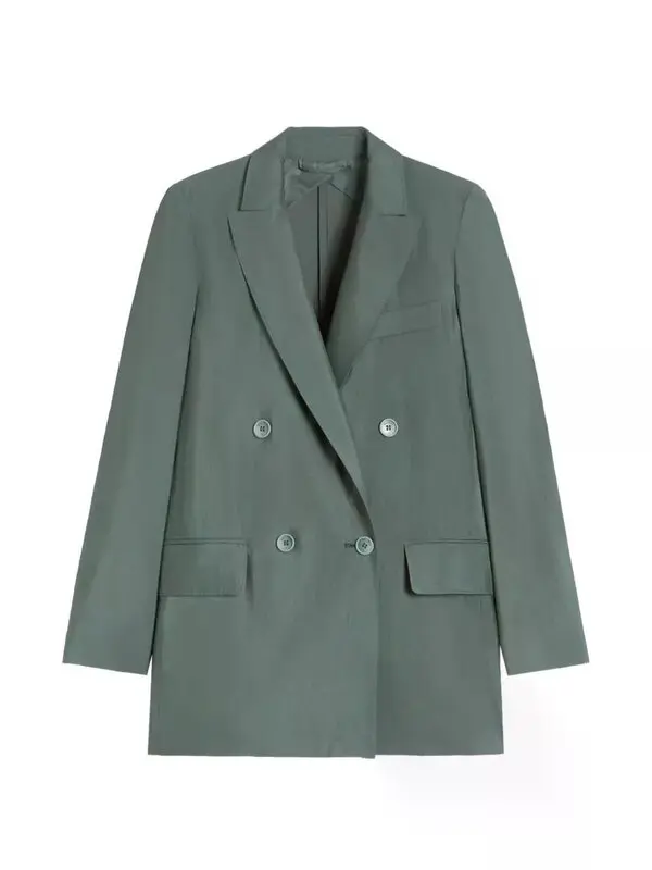 Max Mara Double-breasted Blazer - Green