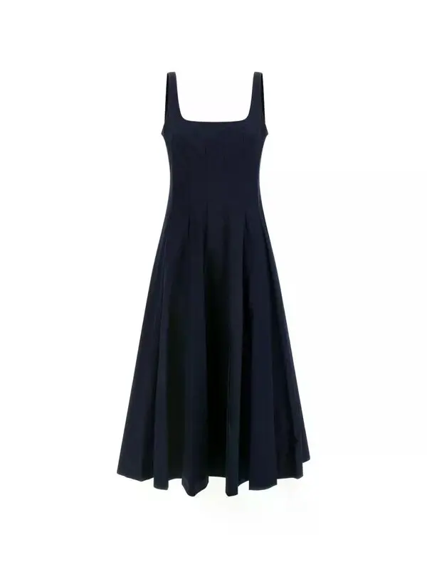 Staud Wells Flared Midi Dress