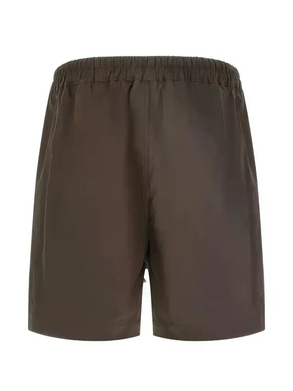 Rick Owens Drawstring-waist Side-slit Shorts - Brown
