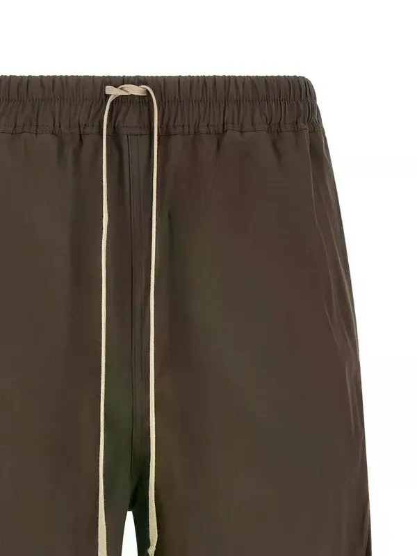 Rick Owens Drawstring-waist Side-slit Shorts - Brown