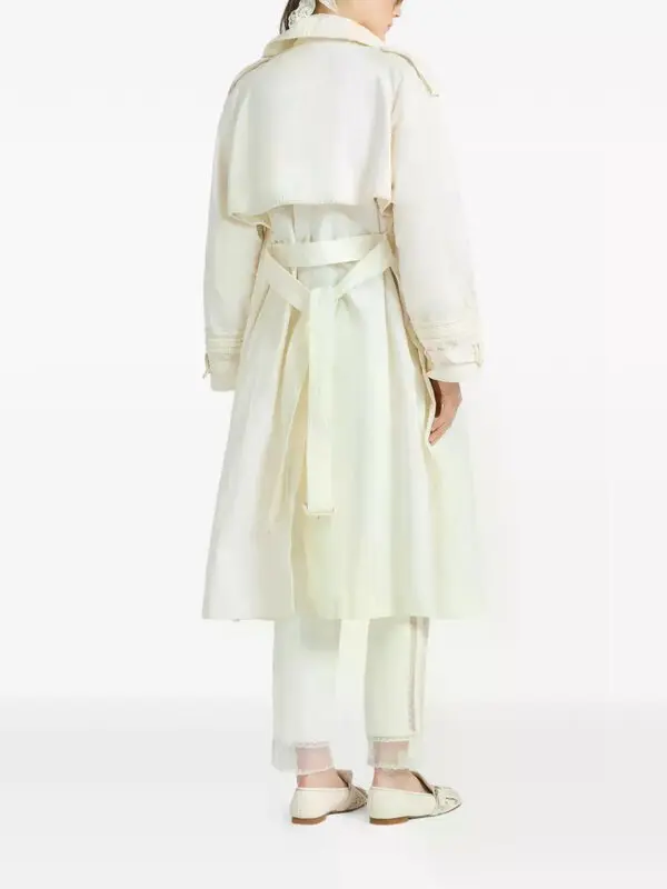 Ermanno Scervino Embroidered Trench Coat