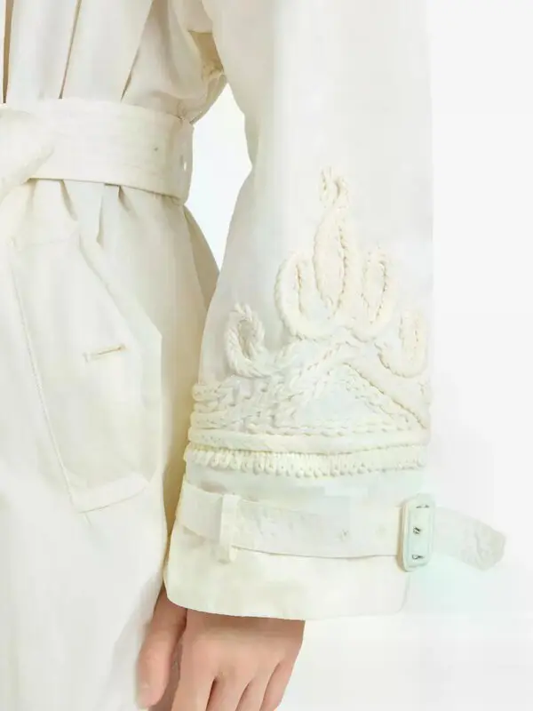 Ermanno Scervino Embroidered Trench Coat