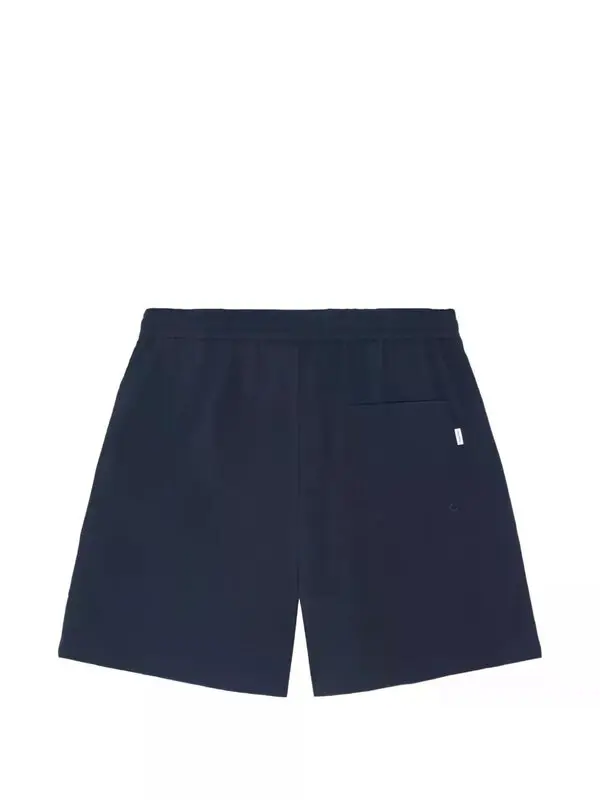 LES DEUX Seersucker Drawstring Swim Shorts - Blue