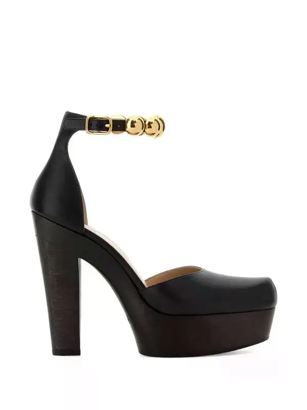 Chloé Ball-strap Leather Pumps - Black