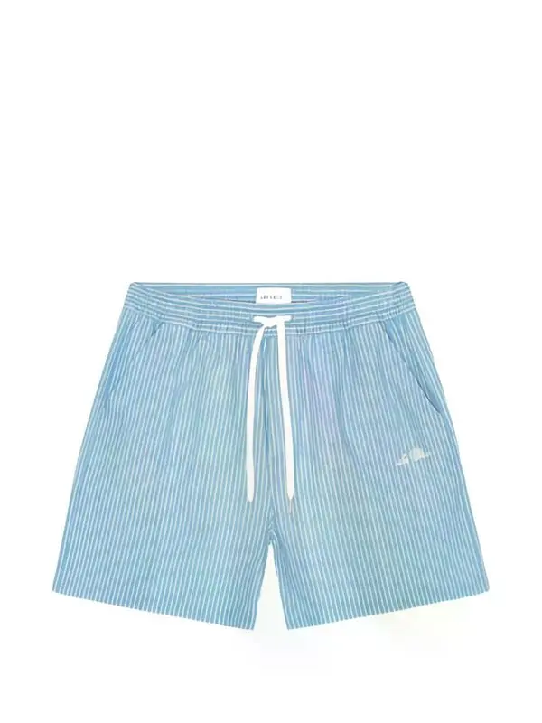 LES DEUX Stan Seersucker Swim Shorts - Blue