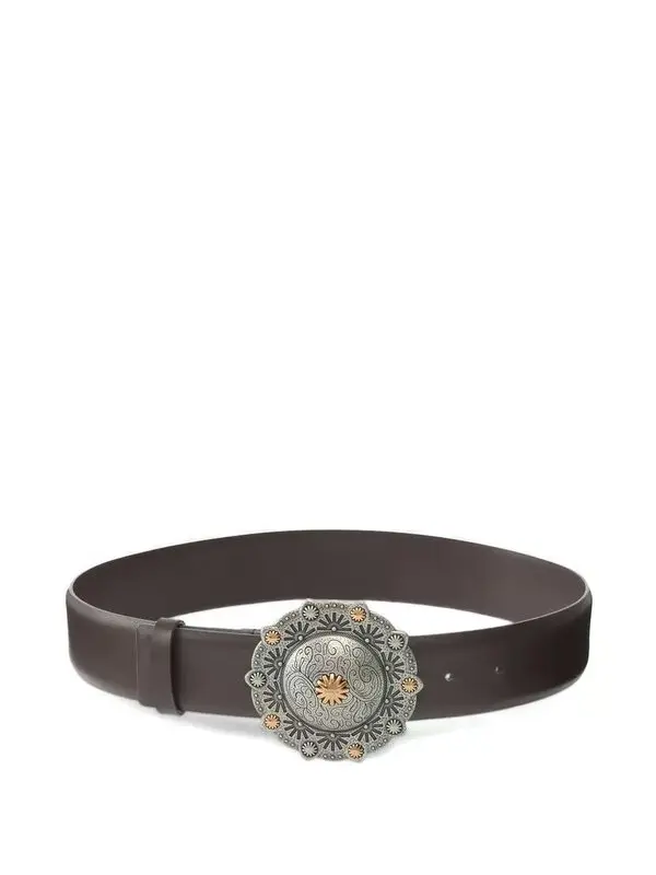 Pinko Embellished Buckle Belt - Brown
