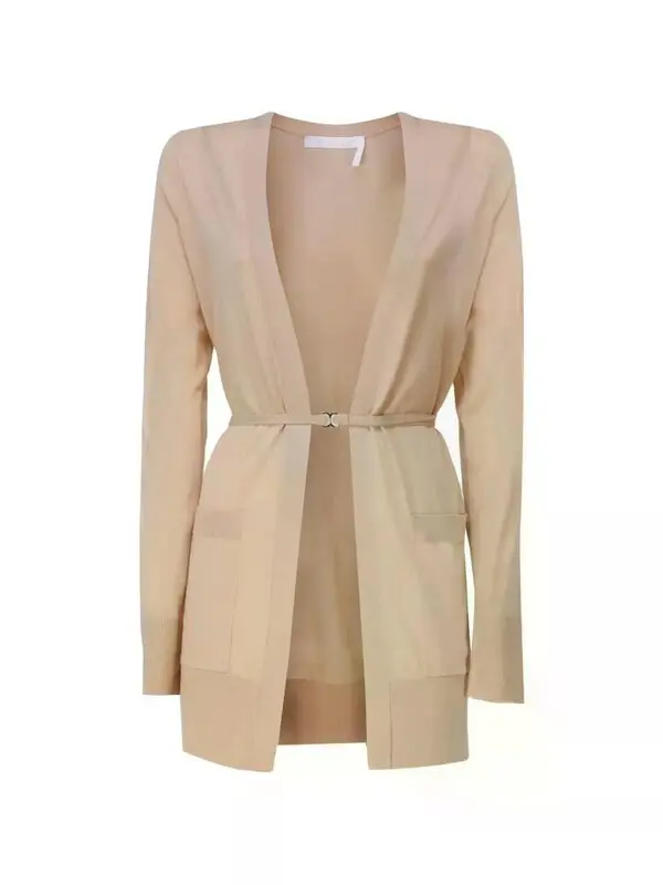 Chloé Long-sleeved Cardigan With Waist Strap
