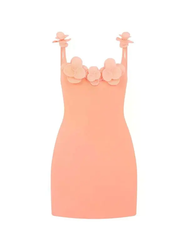 David Koma Floral-appliqué Mini Cocktail Dress