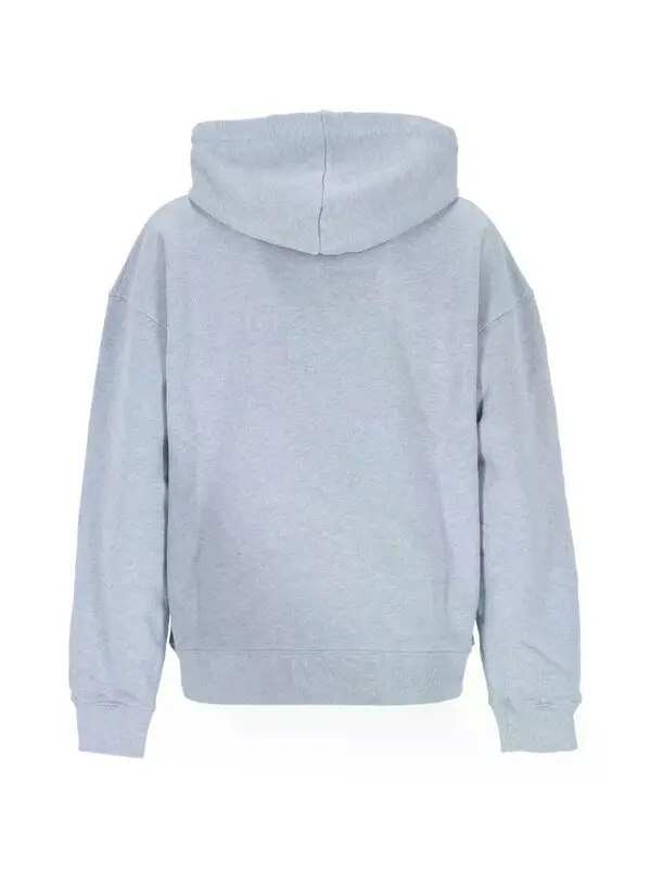 Maison Kitsuné Logo-embroidered Hoodie - Blue