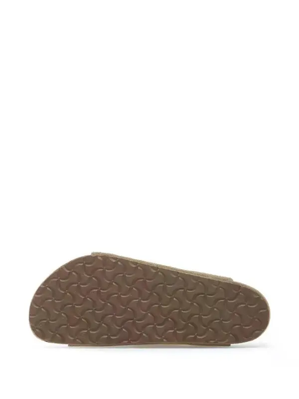 BIRKENSTOCK Arizona Buckled Suede Sandals - Neutrals