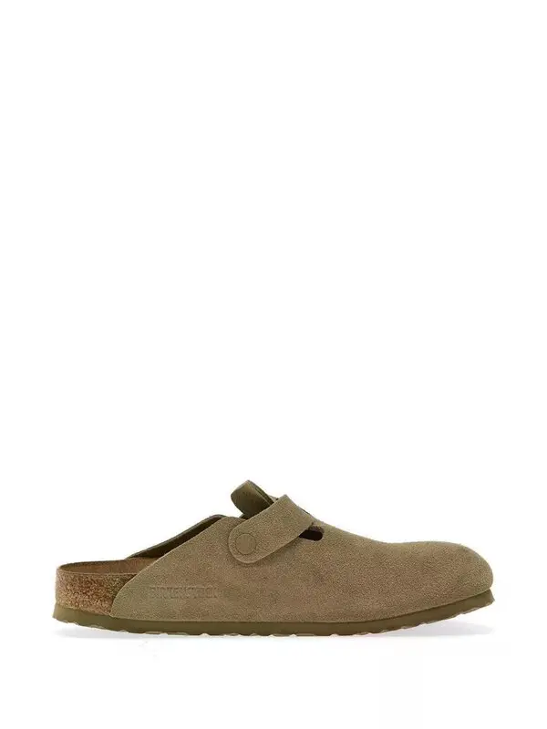 BIRKENSTOCK Boston Suede Flat Mules