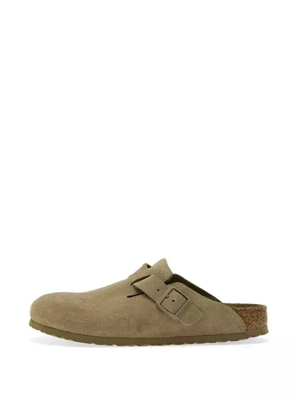 BIRKENSTOCK Boston Suede Flat Mules