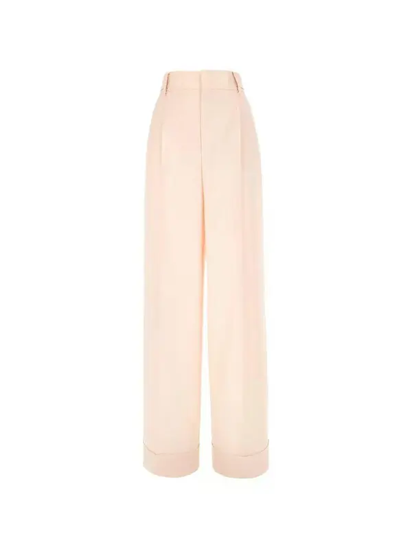 Alberta Ferretti Pocket Cuffed Trousers - Pink