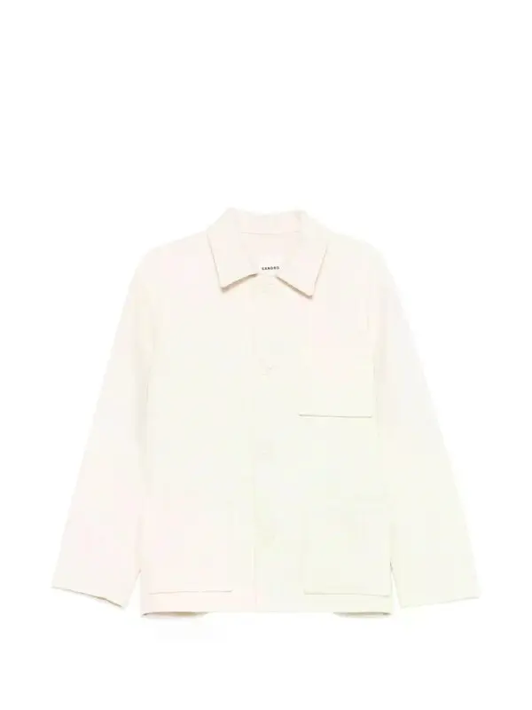 Sandro Chest-pocket Shirt Jacket - Neutrals