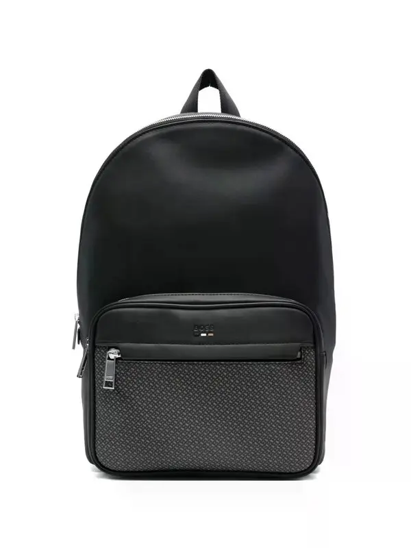 BOSS Logo-detail Backpack - Black