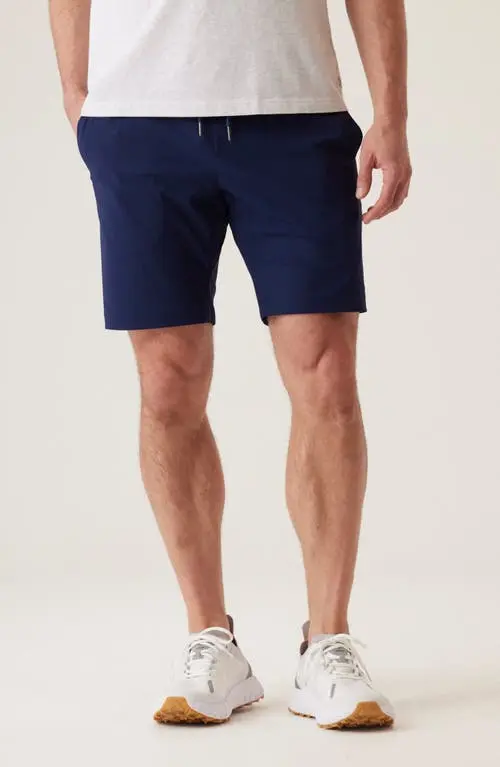DEKE Solarx Stretch Nylon Warp Knit Drawstring Shorts - Indigo