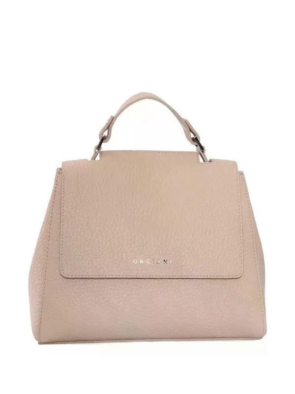 ORTIGNI Tote Bag With Logo Detail - Neutrals