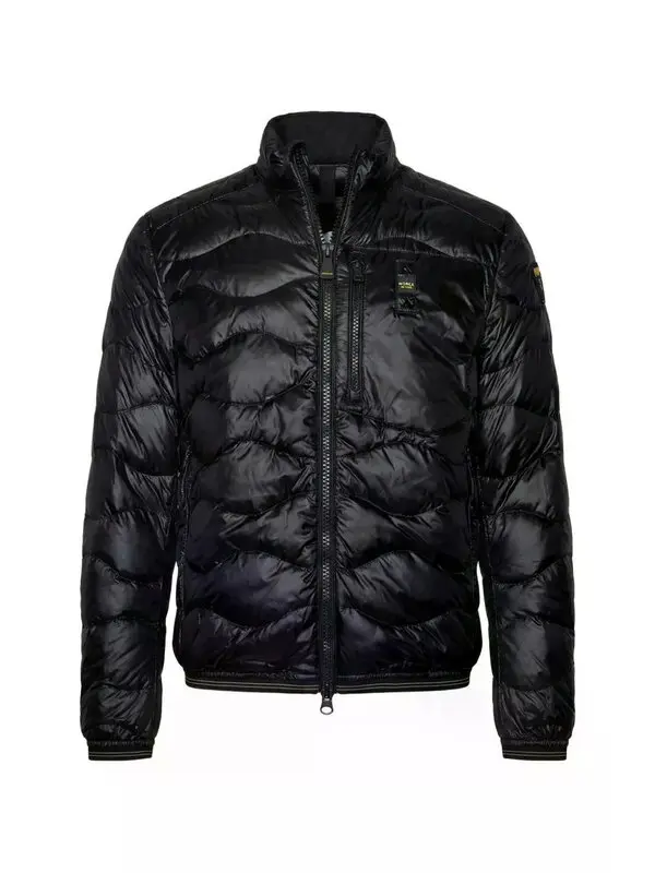 BLAUER. Zip Quilted Jacket - Black