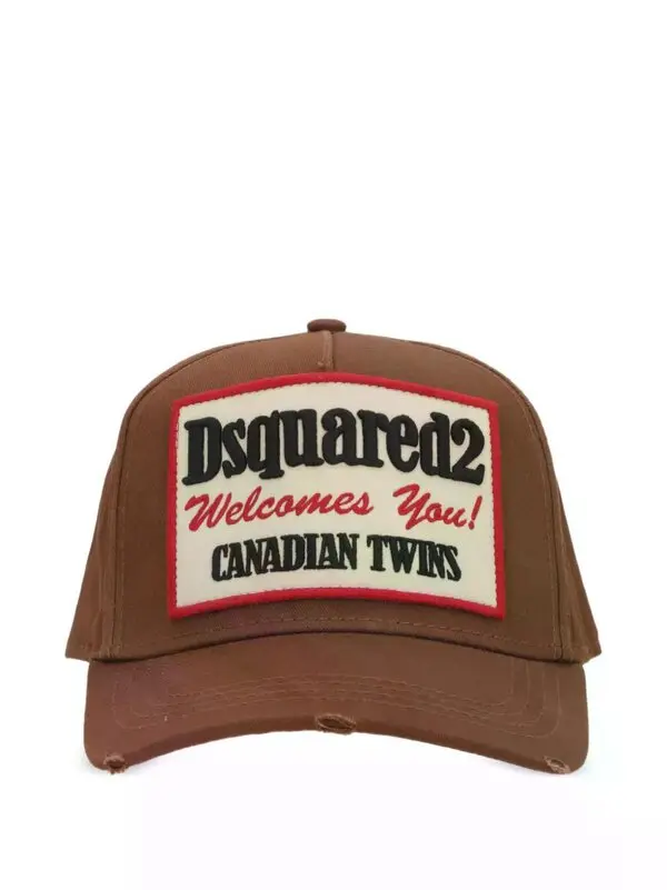 Dsquared2 Logo-patch Cap - Brown