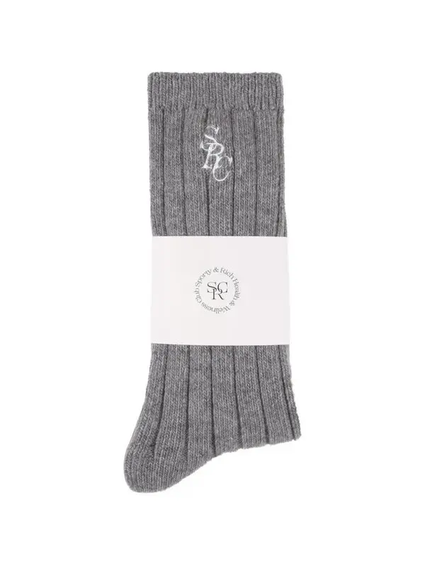SPORTY & RICH Ribbed Socks