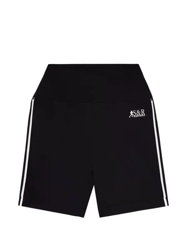 SPORTY & RICH Sr Runner Biker Shorts - Black