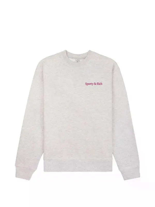 Sporty & Rich Ny Motion Crew-neck Sweatshirt - Grey