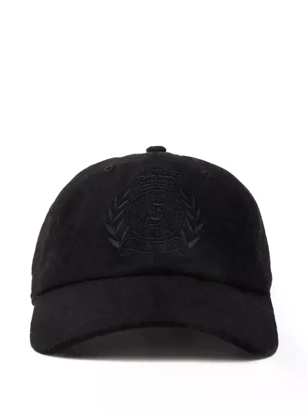 SPORTY & RICH Ny Crest Wool Cap - Black