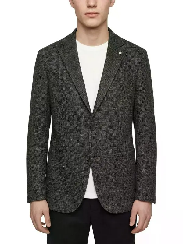 L.B.M. 1911 Notch-lapel Single-breasted Blazer