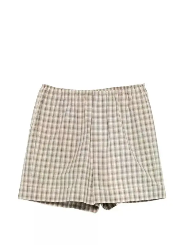 Nanushka Hira Check Print Relaxed Fit Shorts