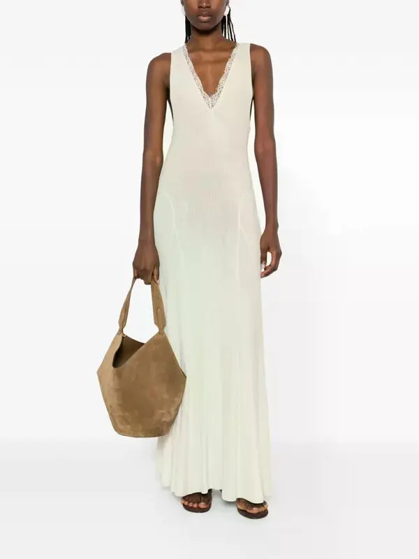 Nanushka Lace Detail Tank Maxi Dress