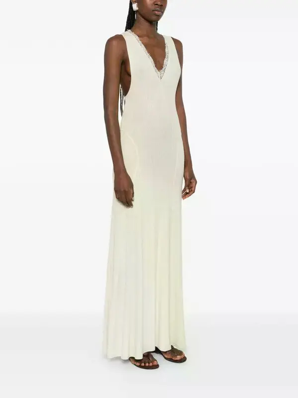 Nanushka Lace Detail Tank Maxi Dress
