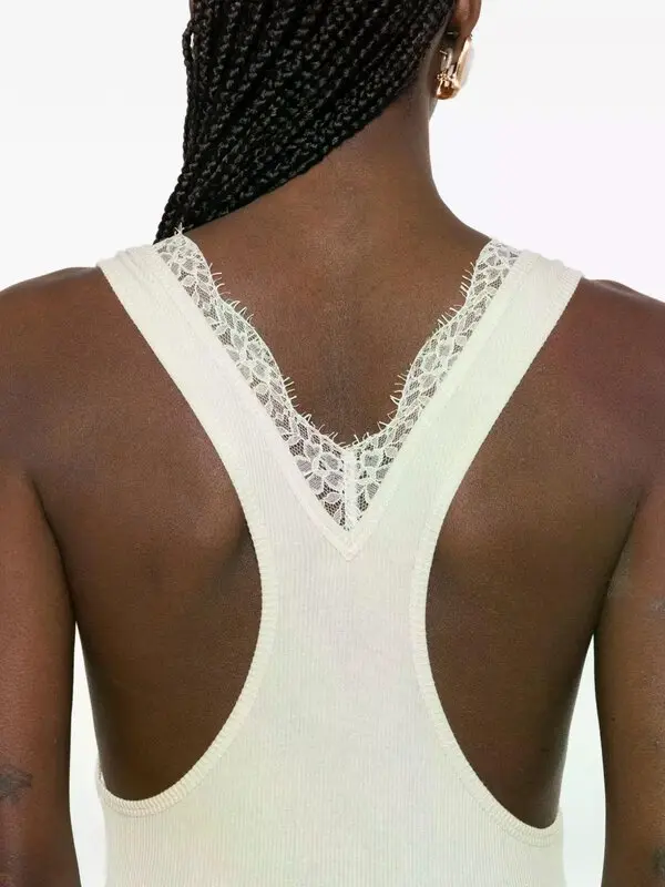 Nanushka Lace Detail Tank Maxi Dress