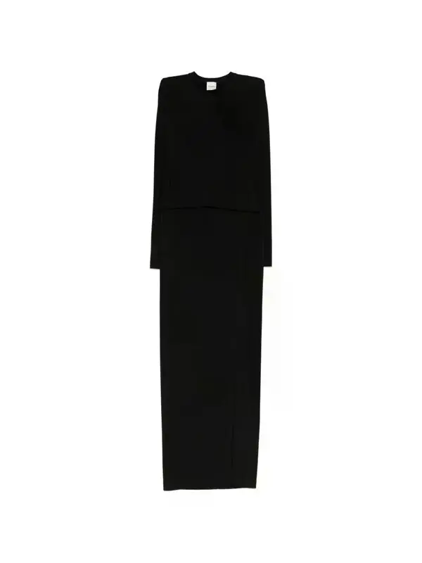 Nanushka Shada Long-sleeve Maxi Dress - Black