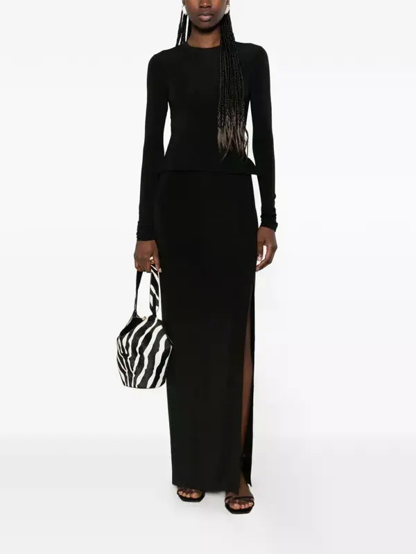 Nanushka Shada Long-sleeve Maxi Dress - Black