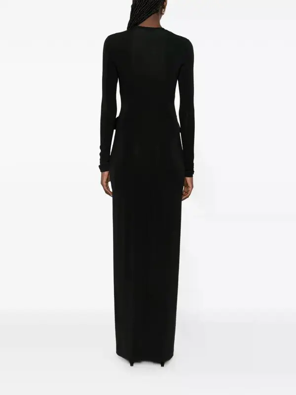 Nanushka Shada Long-sleeve Maxi Dress - Black