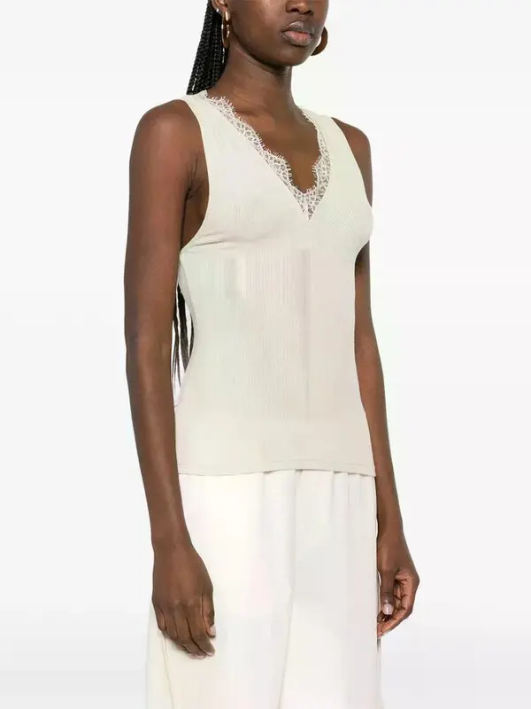 Nanushka Siara V-neck Tank Top - Neutrals