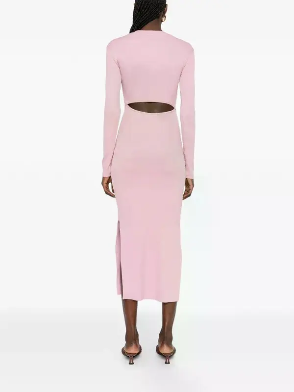 Nanushka Long-sleeve Cut-out Midi Dress