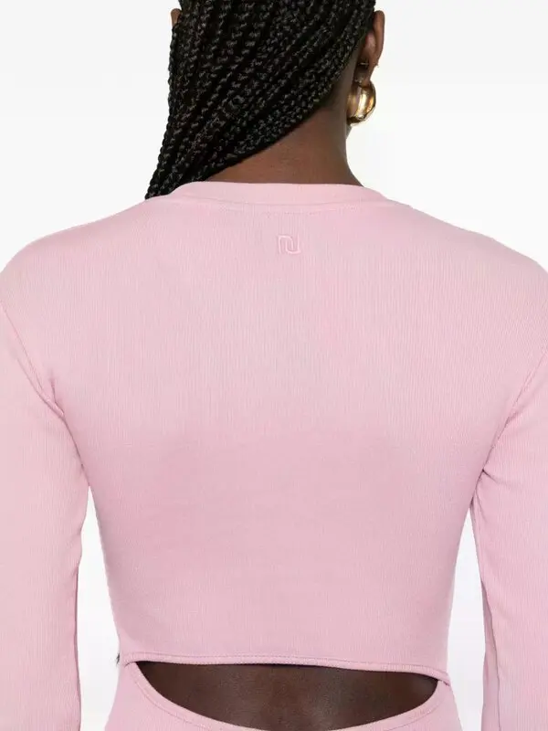 Nanushka Long-sleeve Cut-out Midi Dress