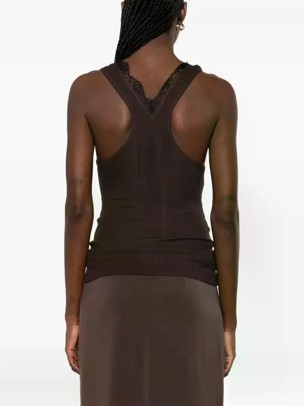 Nanushka Siara V-neck Tank Top - Brown