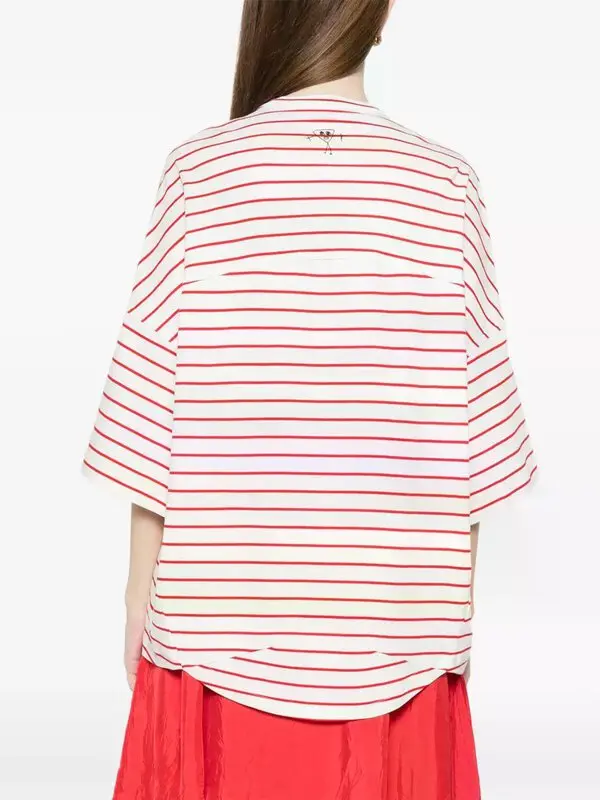 Plan C Striped Short-sleeve T-shirt - Neutrals