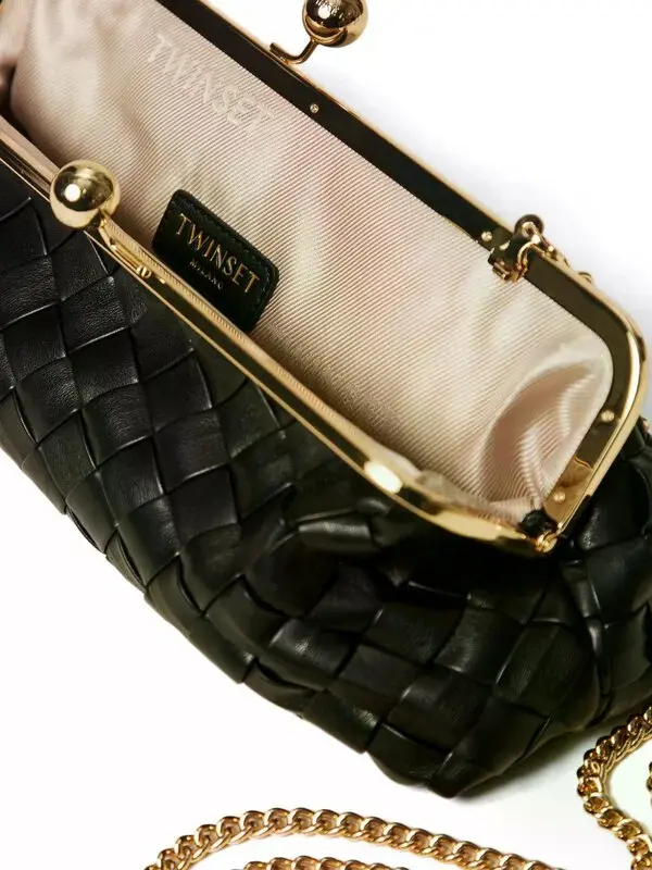 TWINSET Braided Clutch - Black
