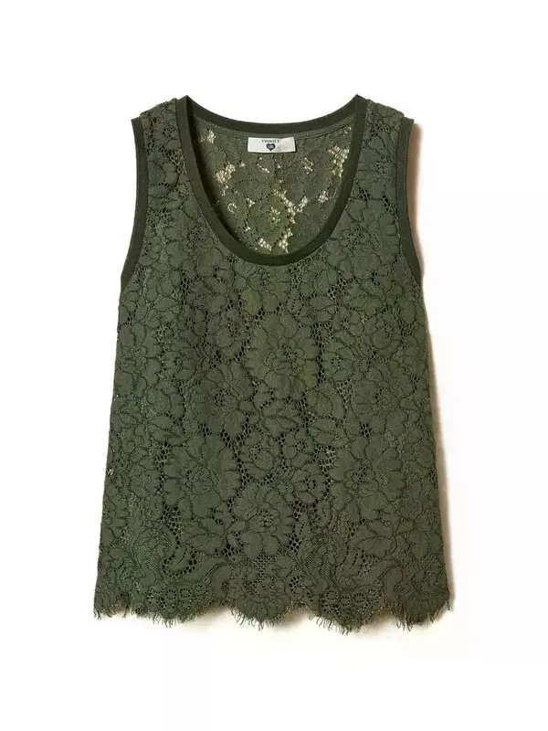 TWINSET Embroidered Lace Blouse