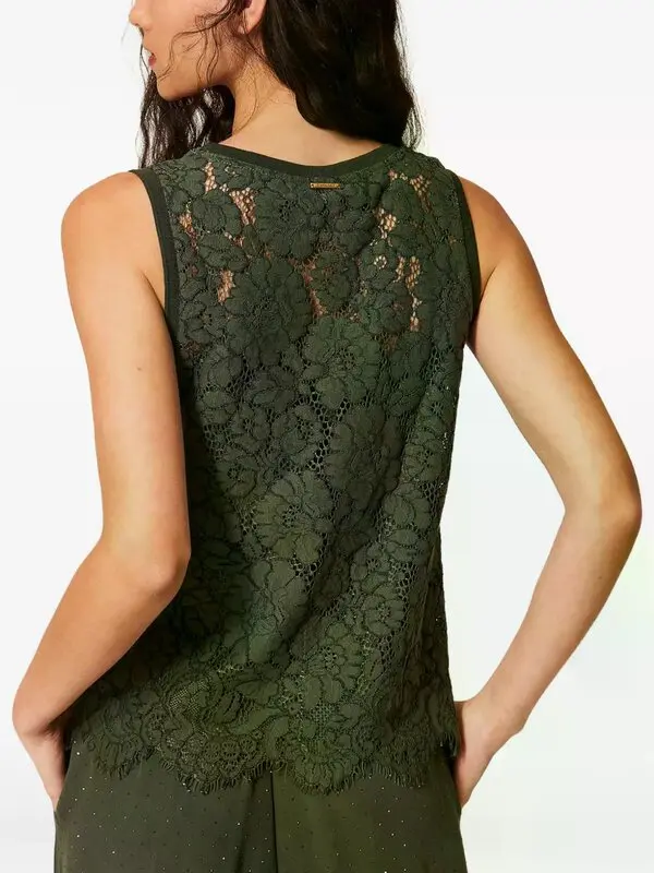 TWINSET Embroidered Lace Blouse