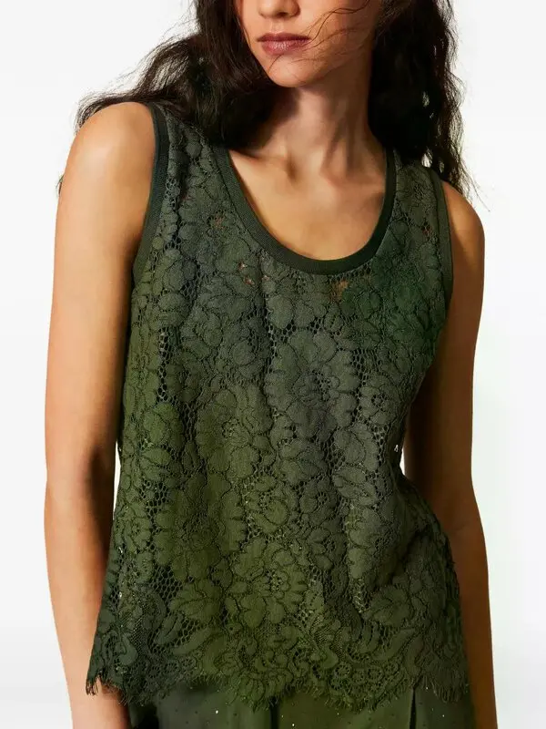 TWINSET Embroidered Lace Blouse