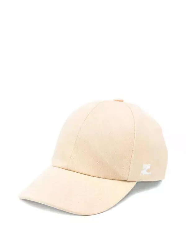 COURREGES Logo-embroidered Cap - Brown