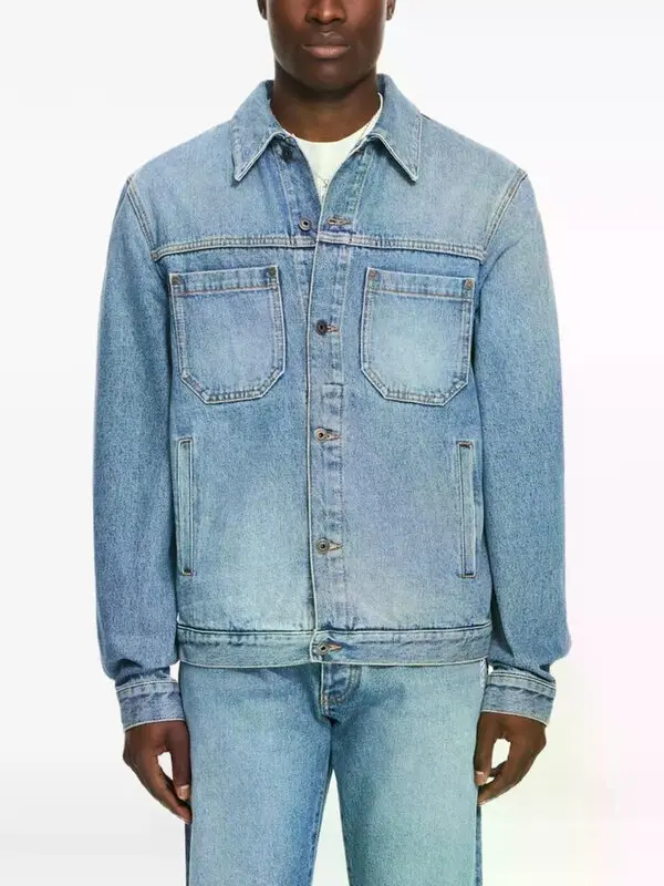 Off-White Half Arrow Denim Jacket - Blue