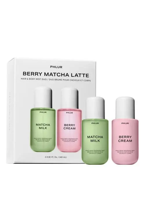 PHLUR Berry Matcha Hair & Body Mist Set $68 Value - No Color